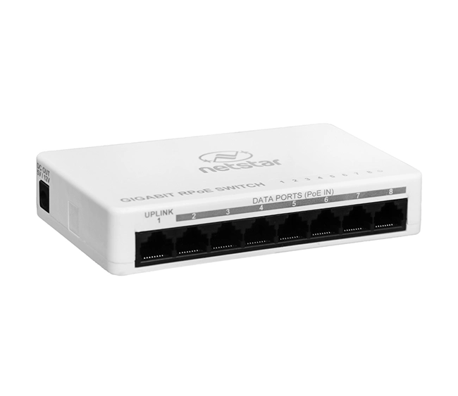NETSTAR® Gigabit Reverse PoE Switch (NS-8G-RP) - MDT